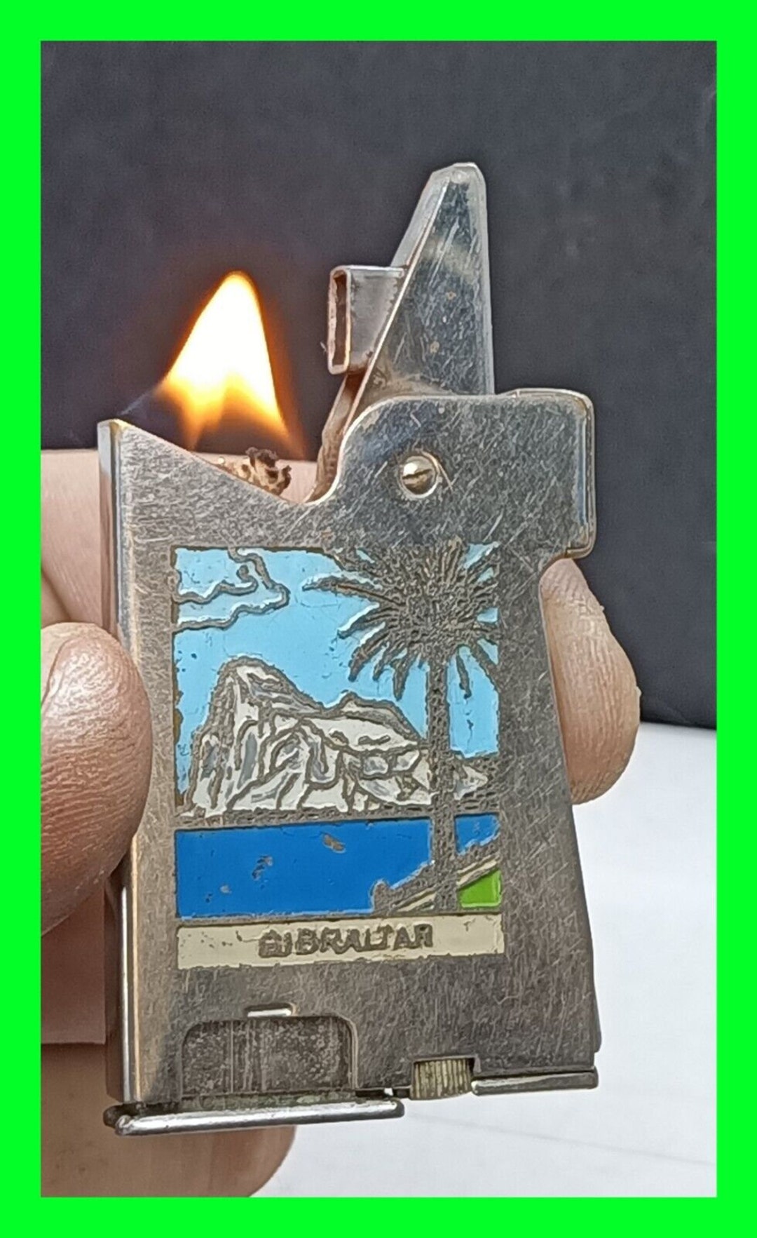 Vintage Princess Petrol Squeeze Lighter Enamel Graphics of - Etsy