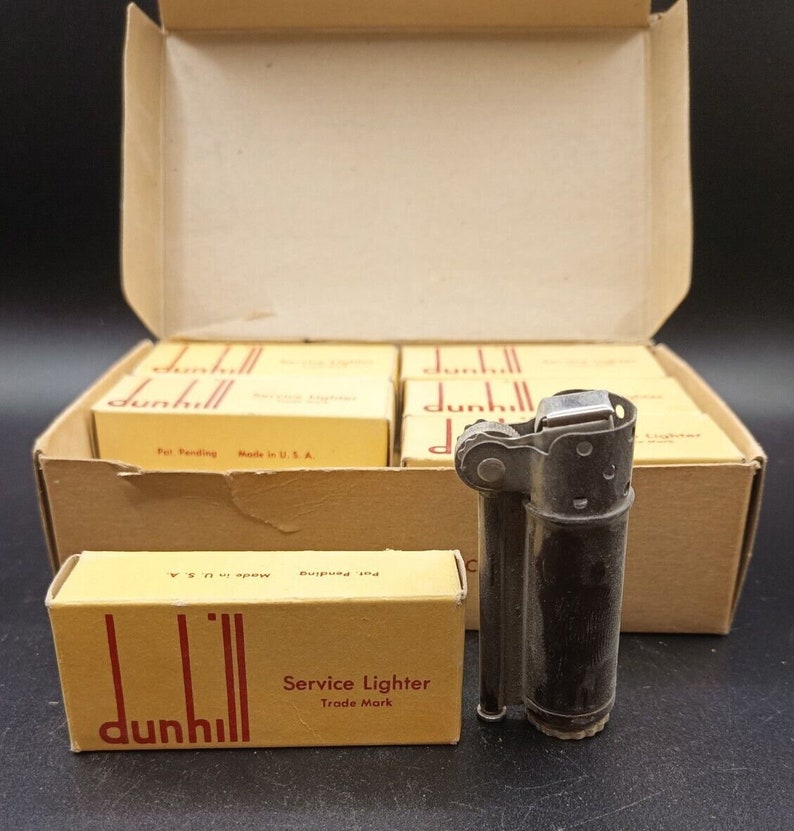 Rare Complete Box of 12 Vintage Dunhill Wwii Service Lighters in ...