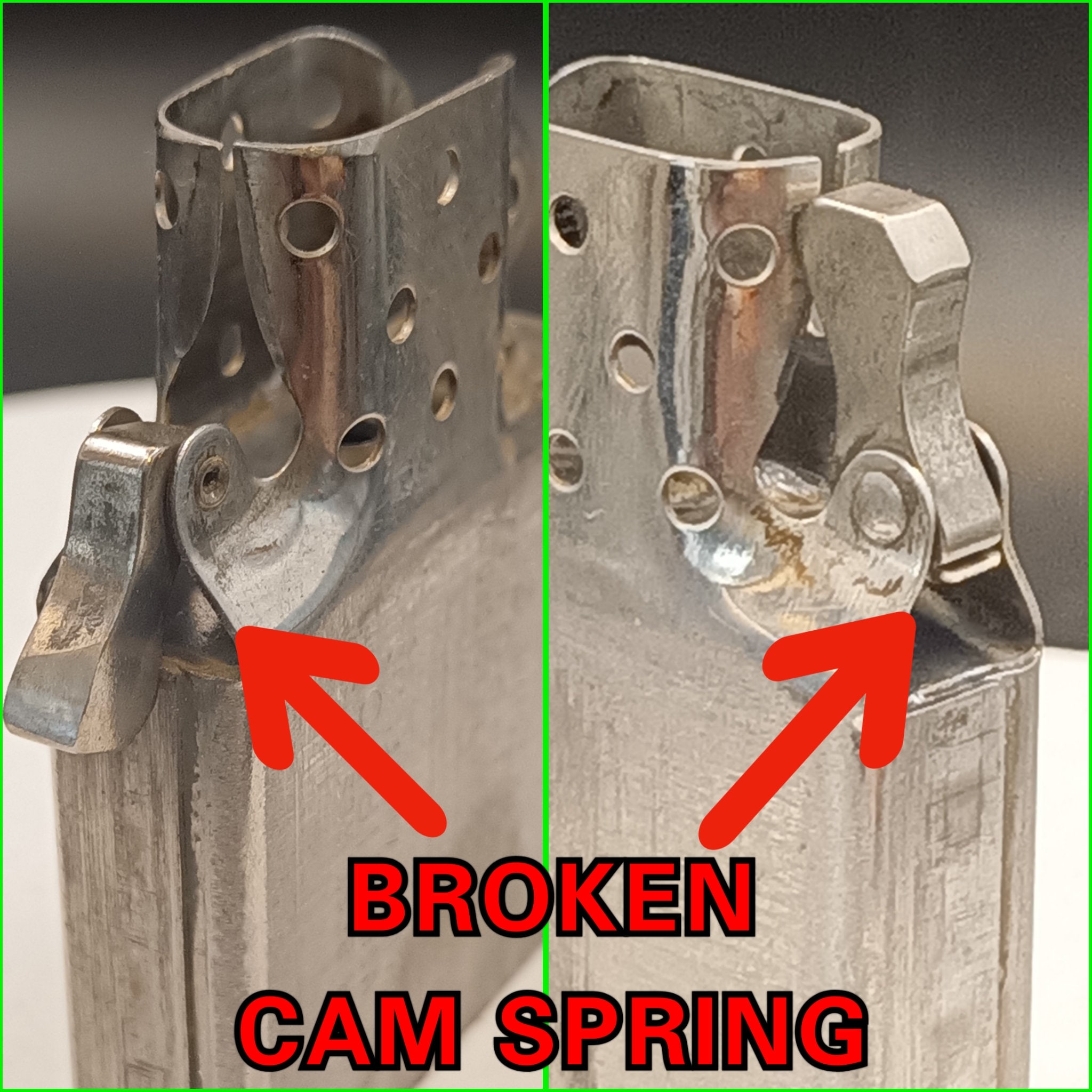 Vintage Zippo Insert Repair Service - Cam Springs & Flint Wheels - Etsy