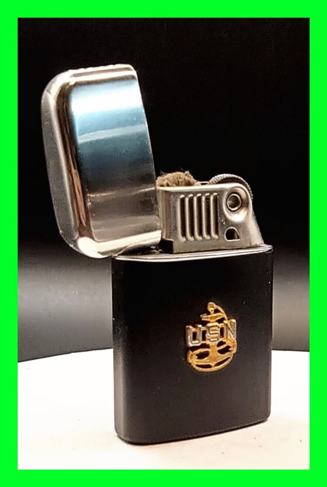 Vintage Usn U.s. Navy Anchor Ronson Typhoon Petrol Lighter - Etsy