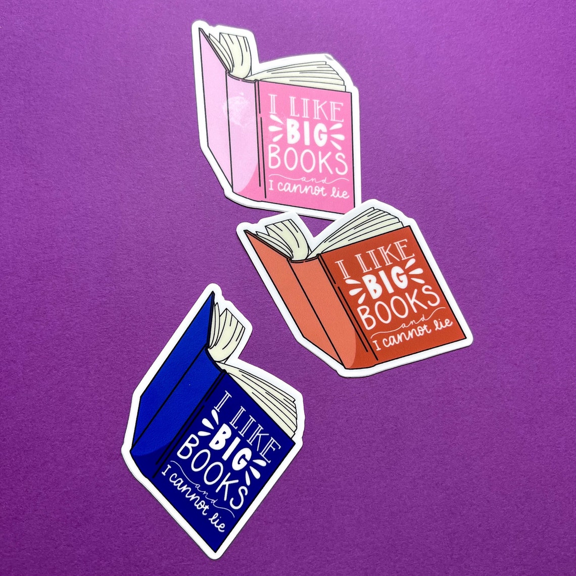 I Like Big Books and I Cannot Lie Book Lover Sticker - Etsy