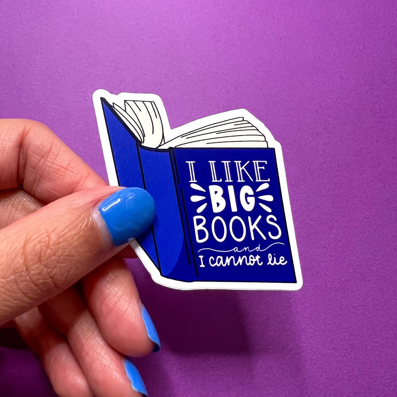 I Like Big Books and I Cannot Lie Book Lover Sticker - Etsy