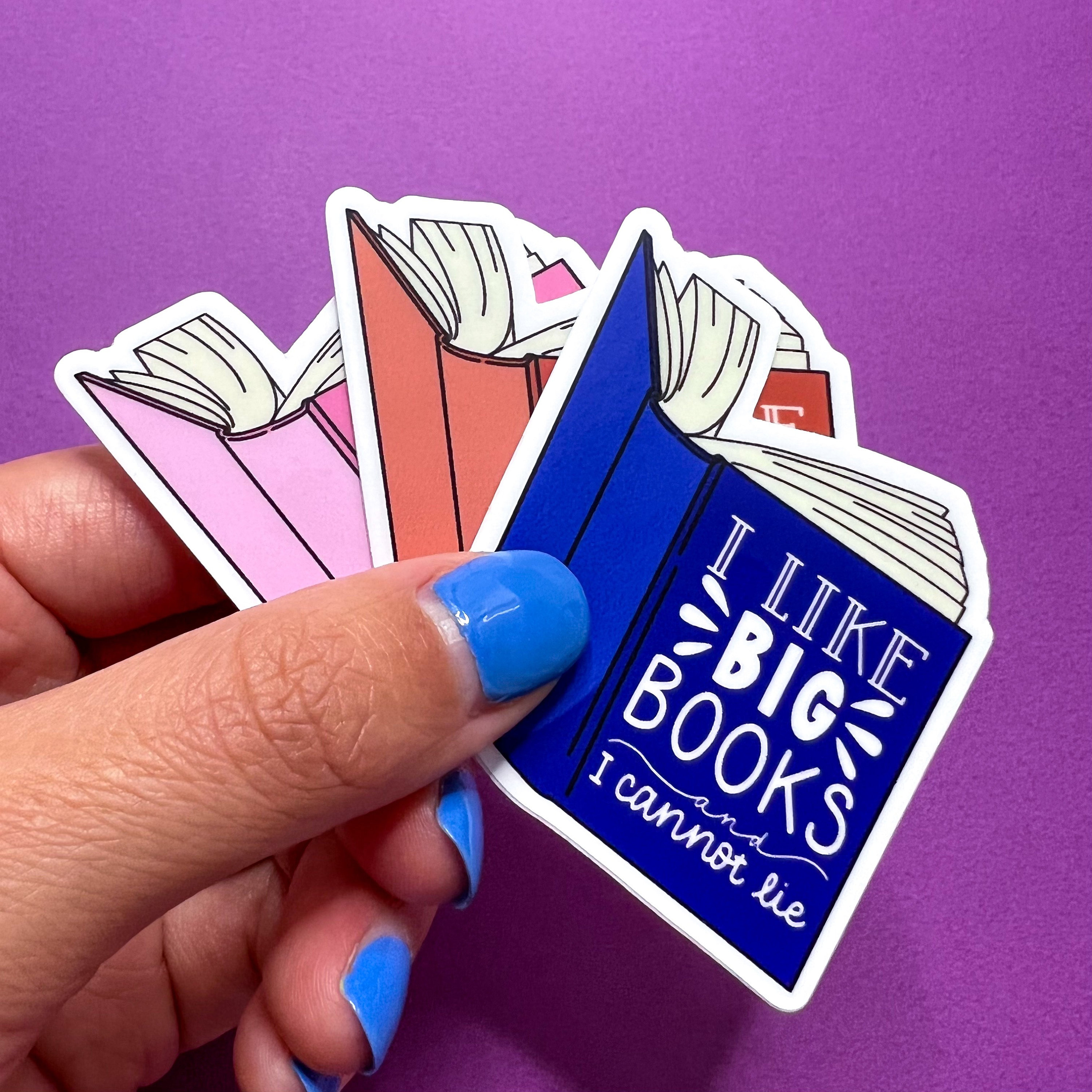 I Like Big Books and I Cannot Lie Book Lover Sticker - Etsy