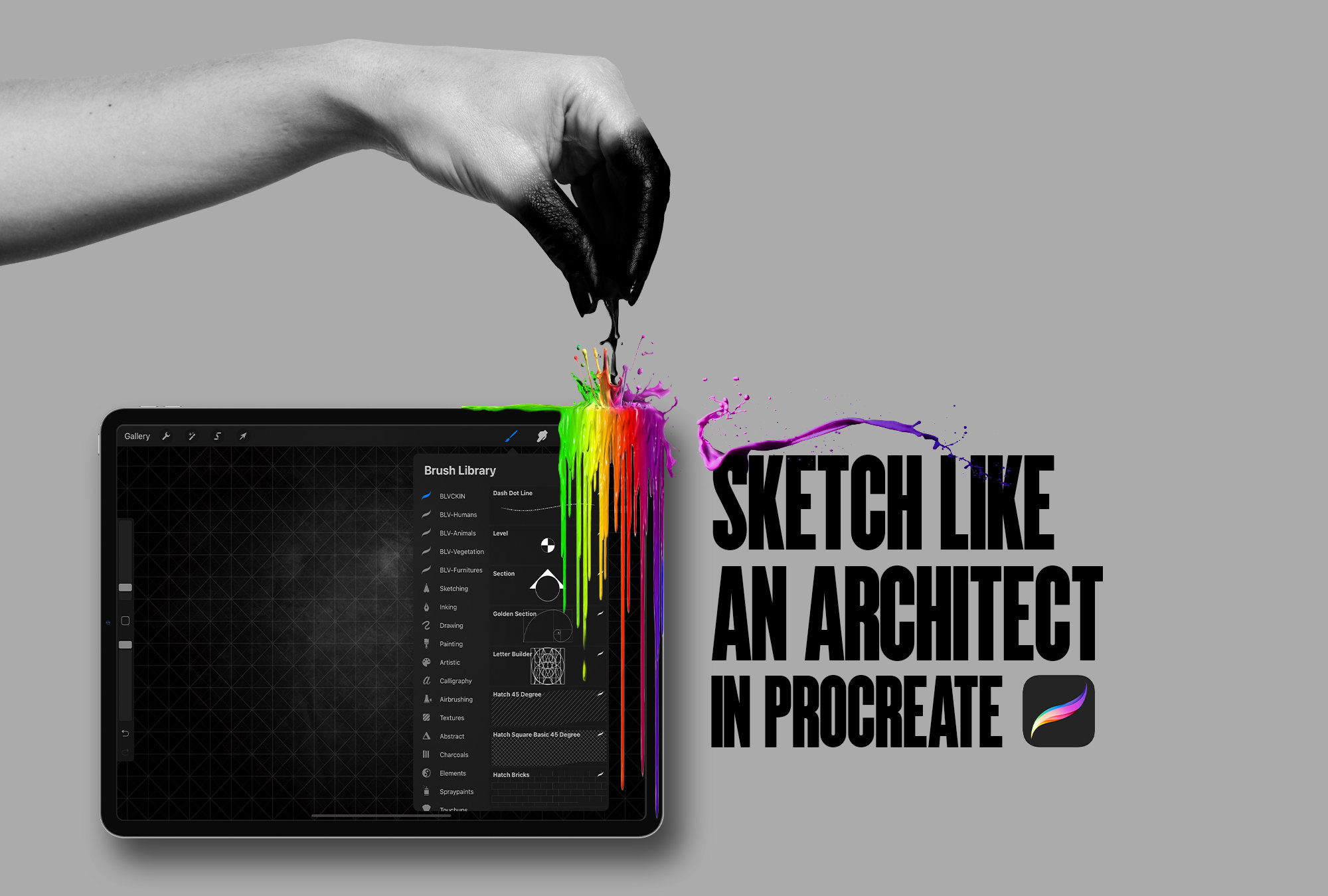 Procreate Sketch Pack FULL - Architecture Brushes - Etsy