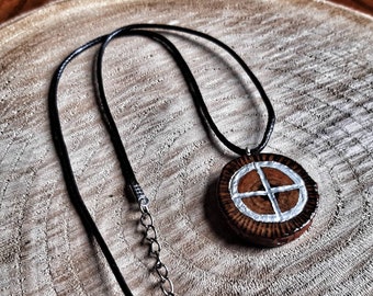 Solar Cross Pendant | Etsy