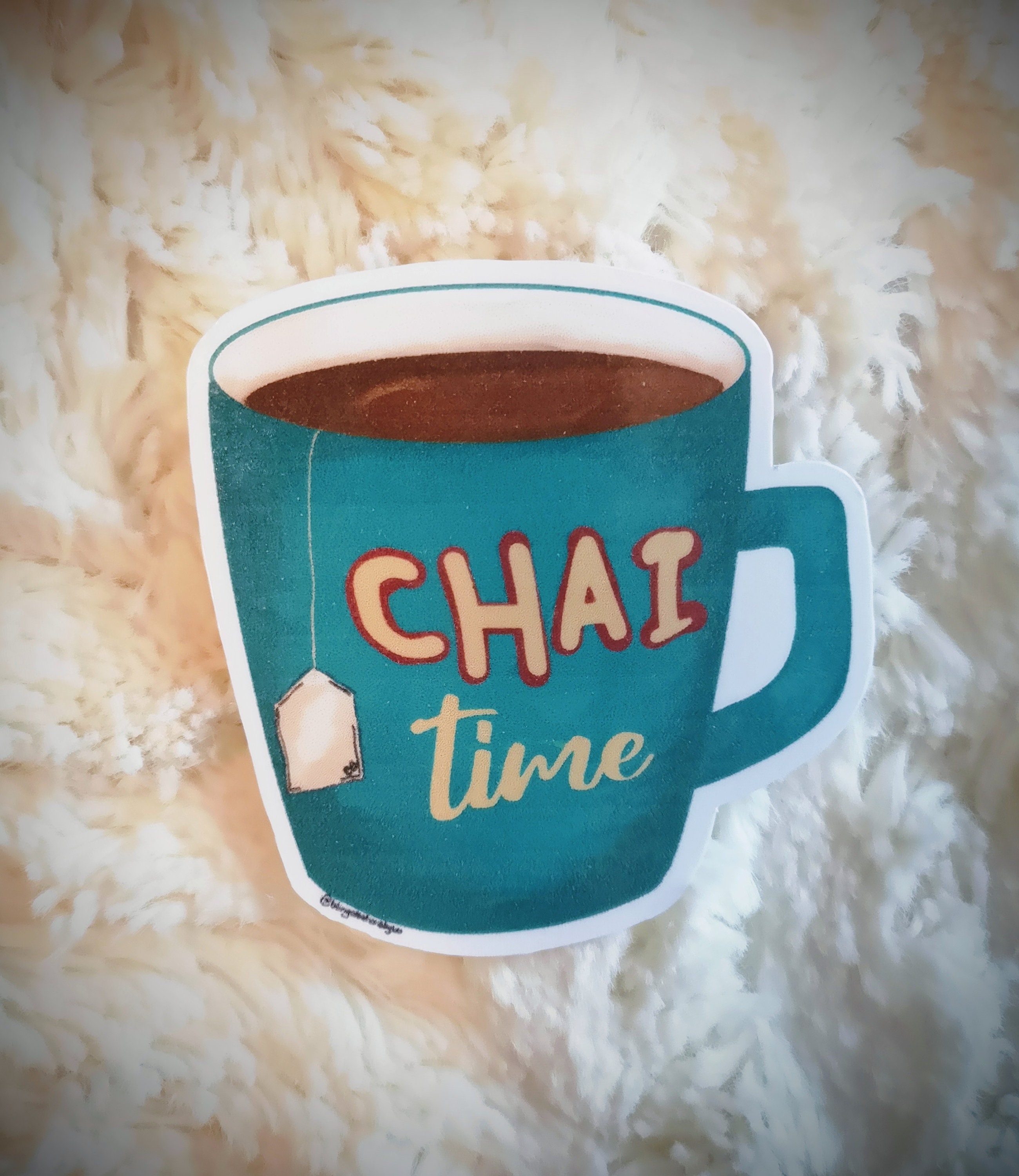 Chai sticker chai stickers tea sticker south asian | Etsy