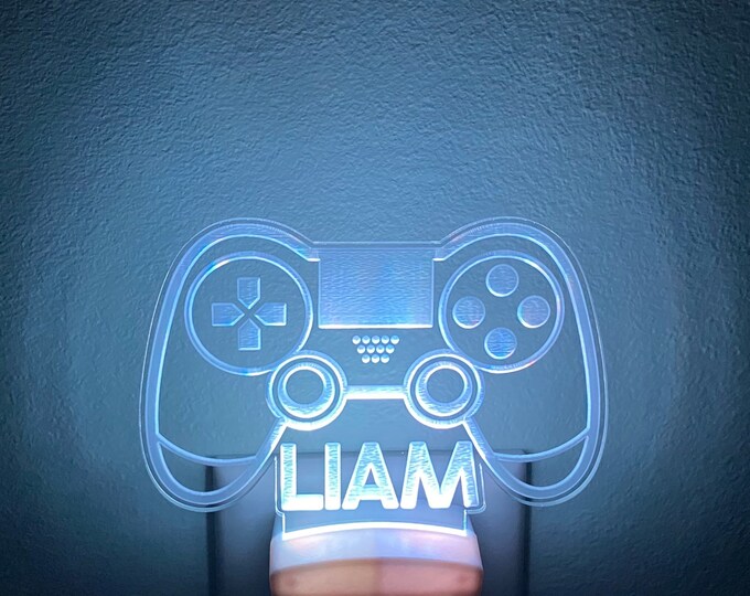 Personalized Nightlight, Game Controller With 7 LED Colors - Etsy