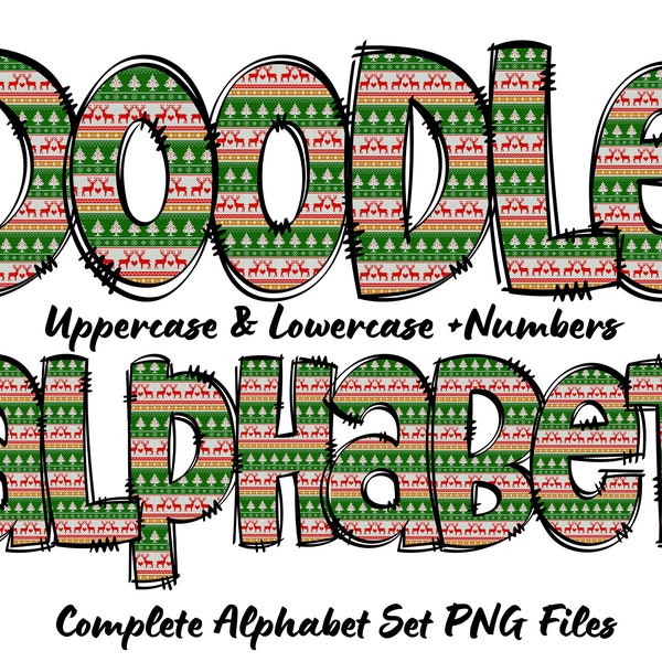 Christmas Doodle - Etsy