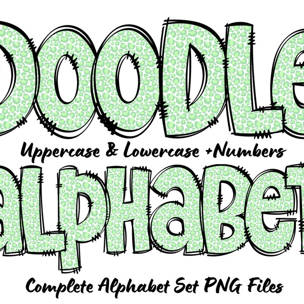 Doodle Letters - Etsy
