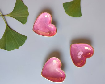 Pink Heart Dish - Etsy