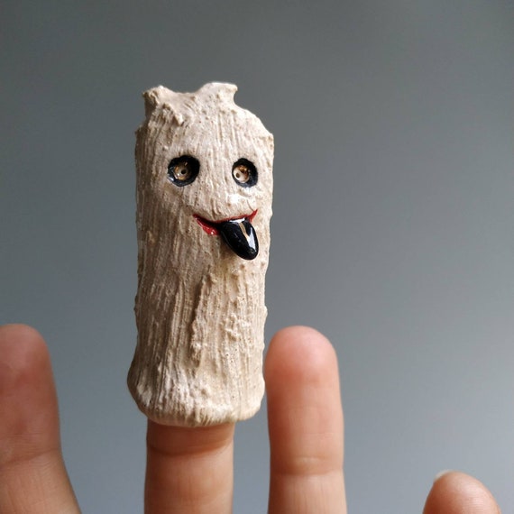 Ceramic Finger Puppets / Friendly Monster Statue / Crazy Home | Etsy