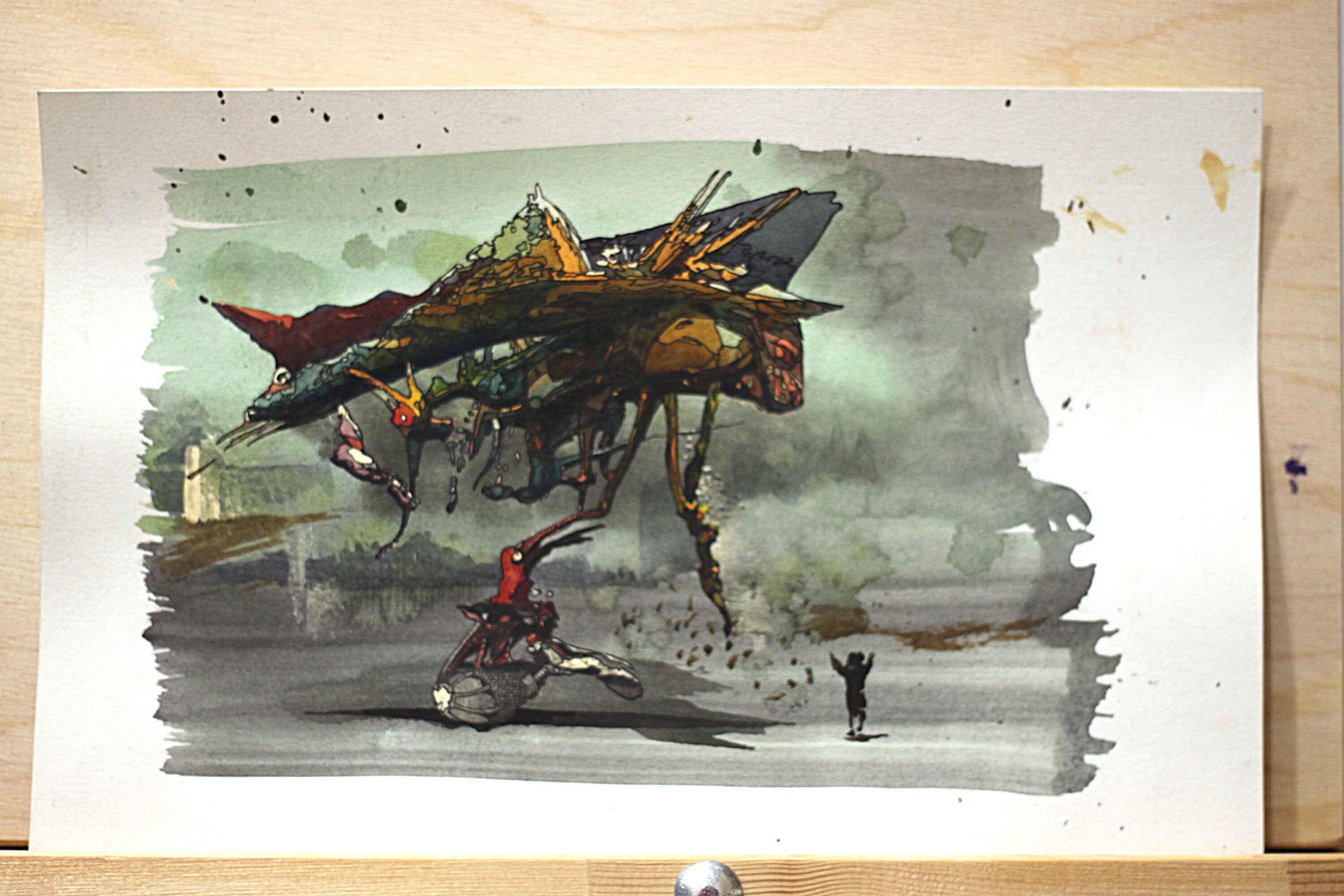 Original Watercolour Locust Painting Locust Wall Art | Etsy