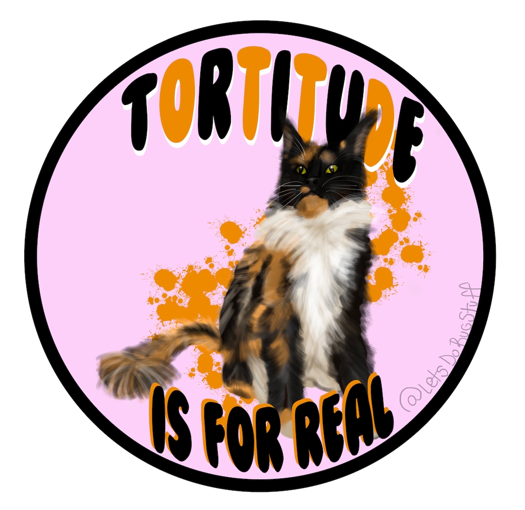 Tortitude is for Real Sticker - Etsy