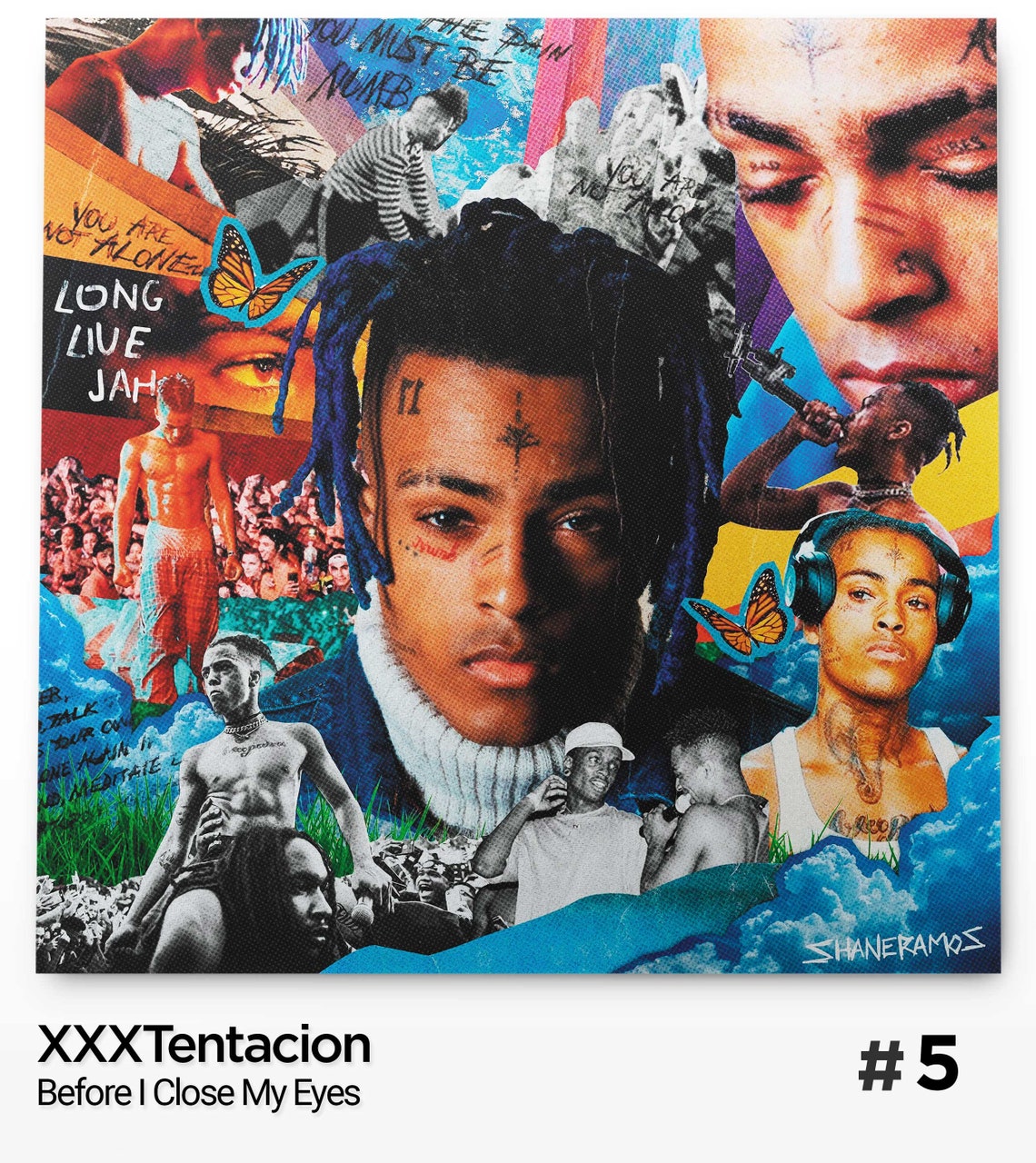 Choose Your Album Cover of XXXTentacion Printed on Premium | Etsy