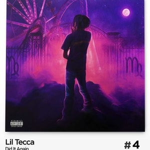 Lil Tecca Choose Your Album Cover of Printed on Premium Canvas | Etsy