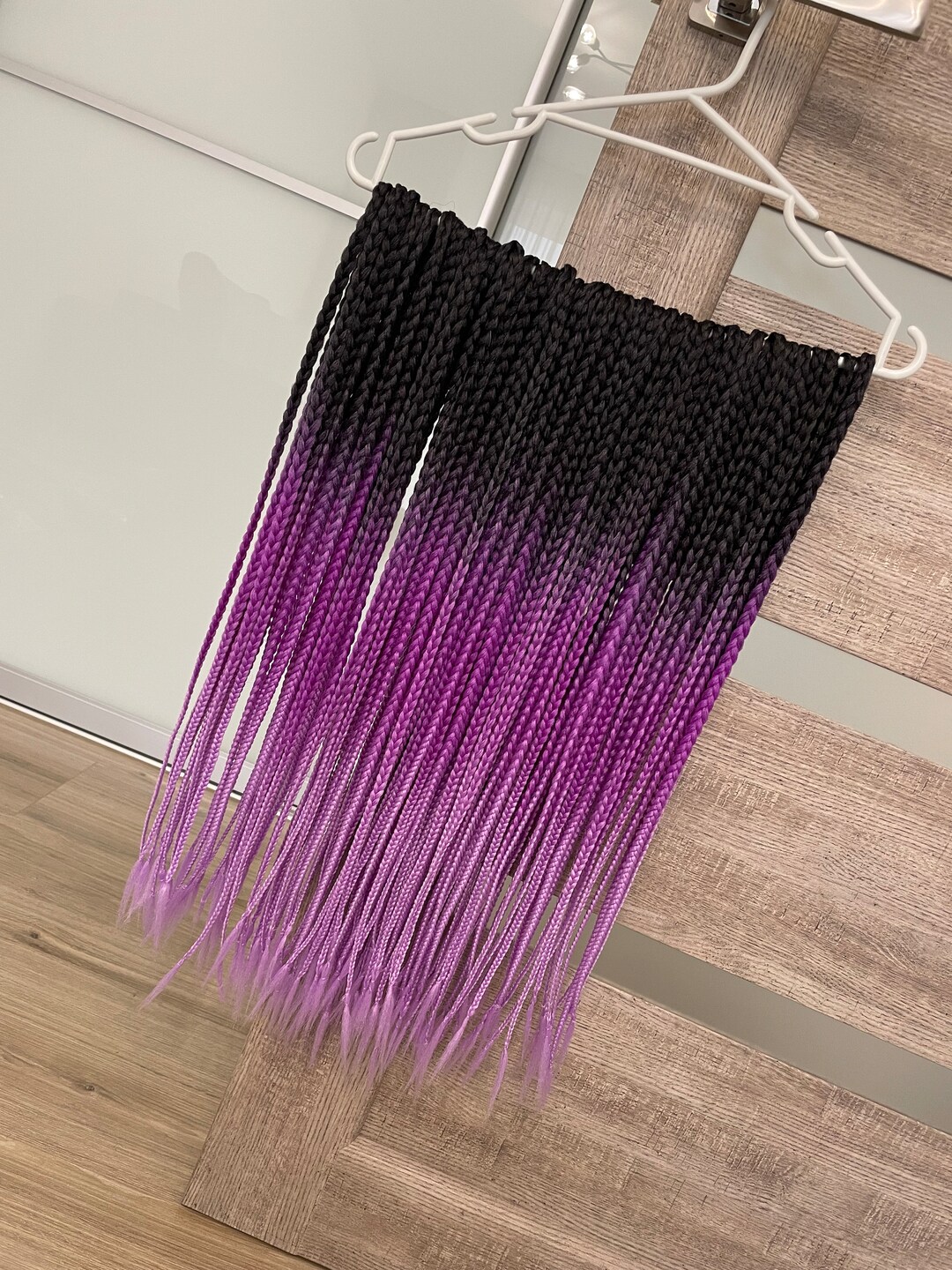 Double Ended Violet Braids Natural Look Volume Synthetic Braids Full ...