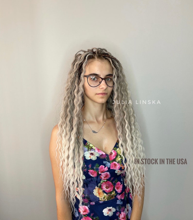 Wavy Dreads Extensions Curly Boho Dreads Full Set 60 DE - Etsy