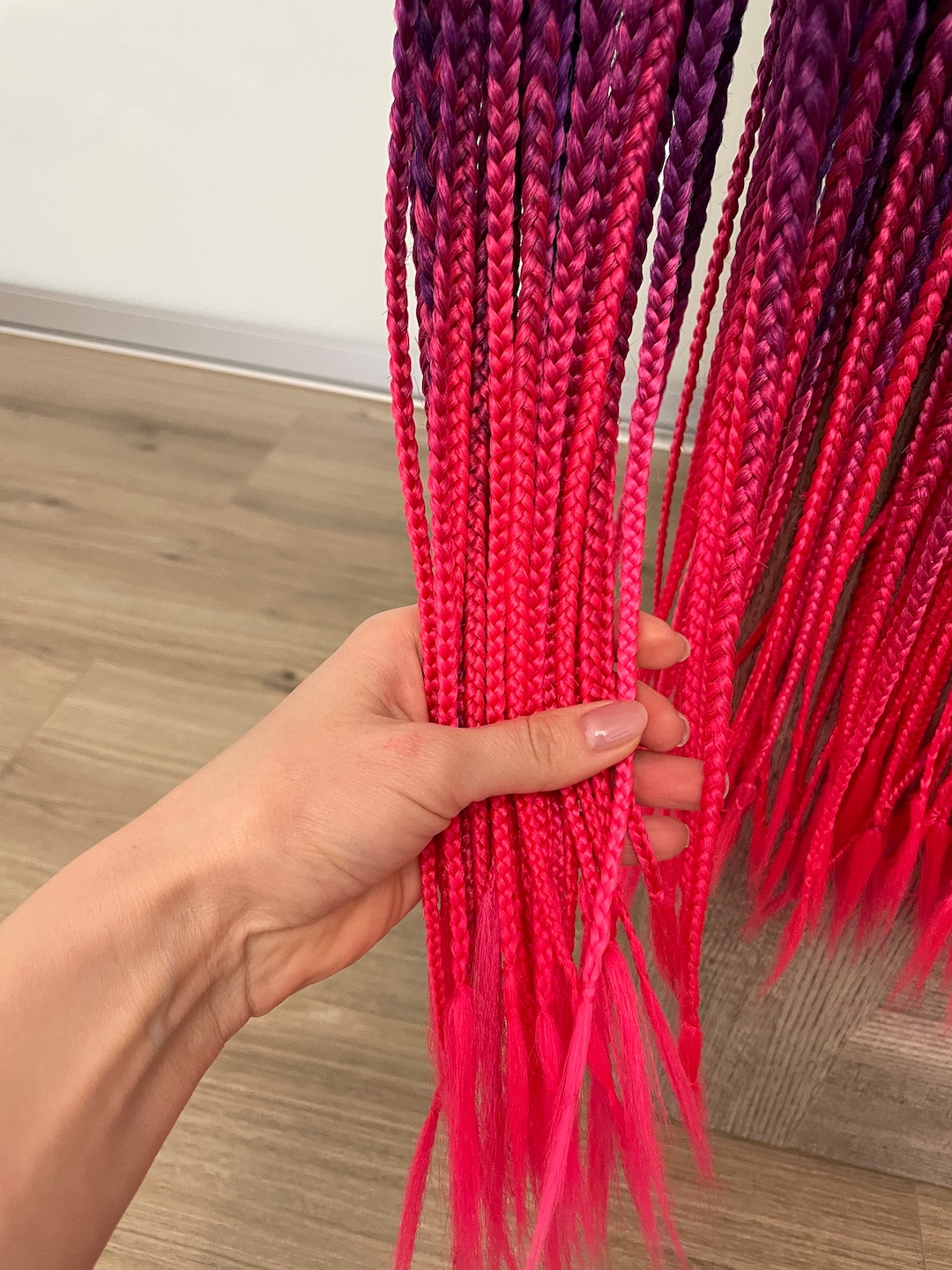 Natural Look Double Ended Volume Red Braids Full Set 60 DE Full Set ...