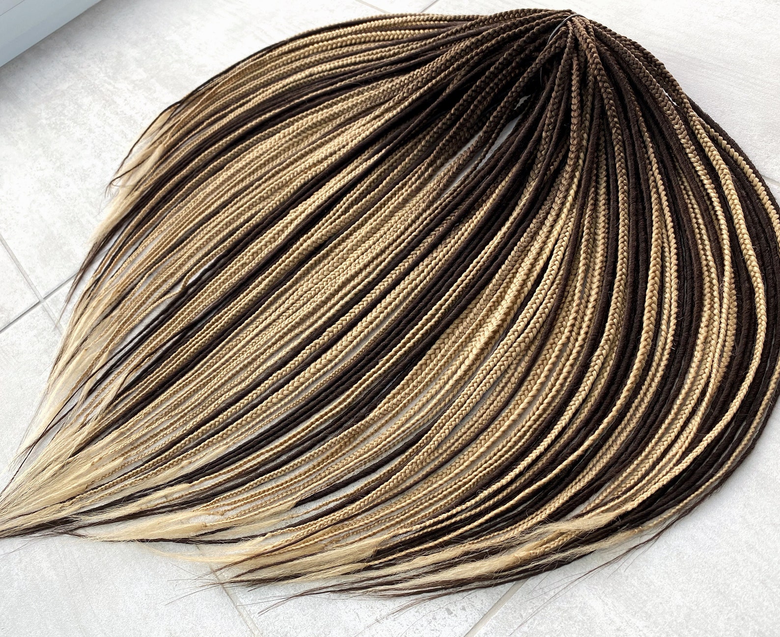 Synthetic Dreadlocks Mix of Smooth Double Ended Dreads and | Etsy