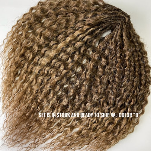DE/ SE Curly Synthetic Dreads Extensions Wavy Dreads Curly - Etsy