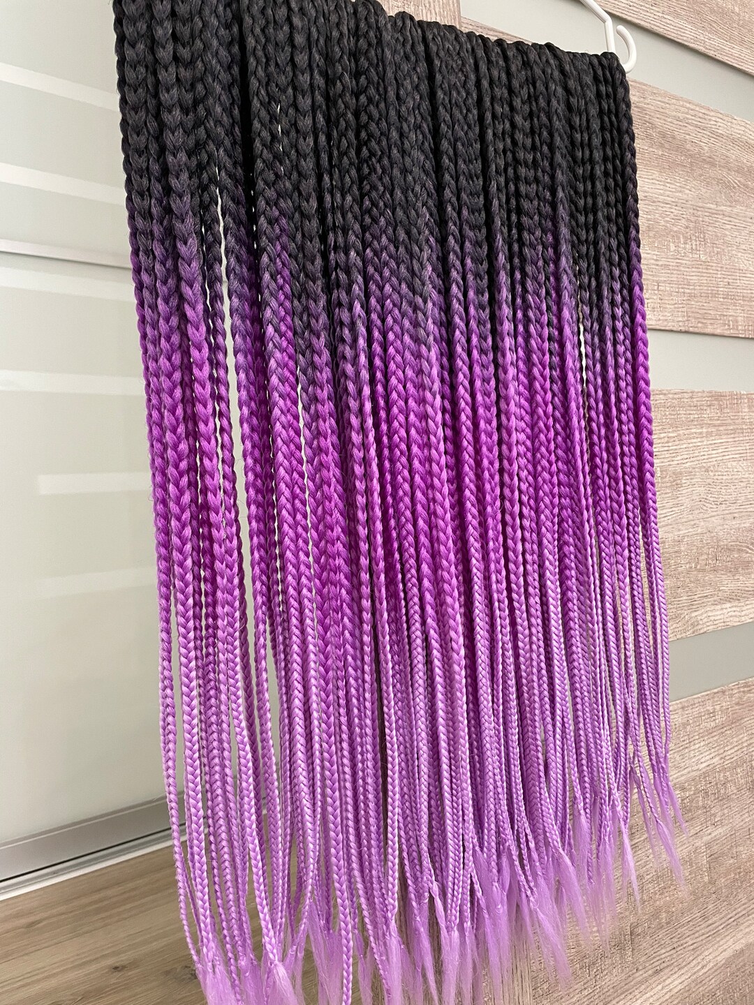 Double Ended Violet Braids Natural Look Volume Synthetic - Etsy