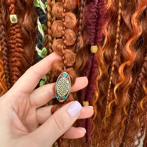 Bohemian Curls Cooper Dreads and Textured Braids Soft Red Curly Wavy ...