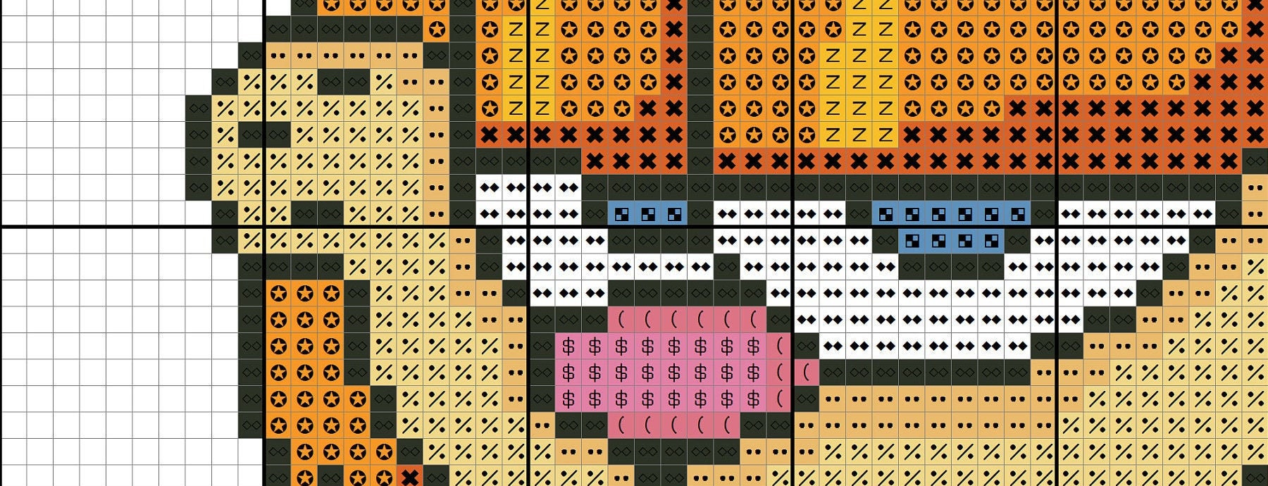 Garfield. Funny PDF Pattern for Easy Own Cross Stitching or Unique Gift ...