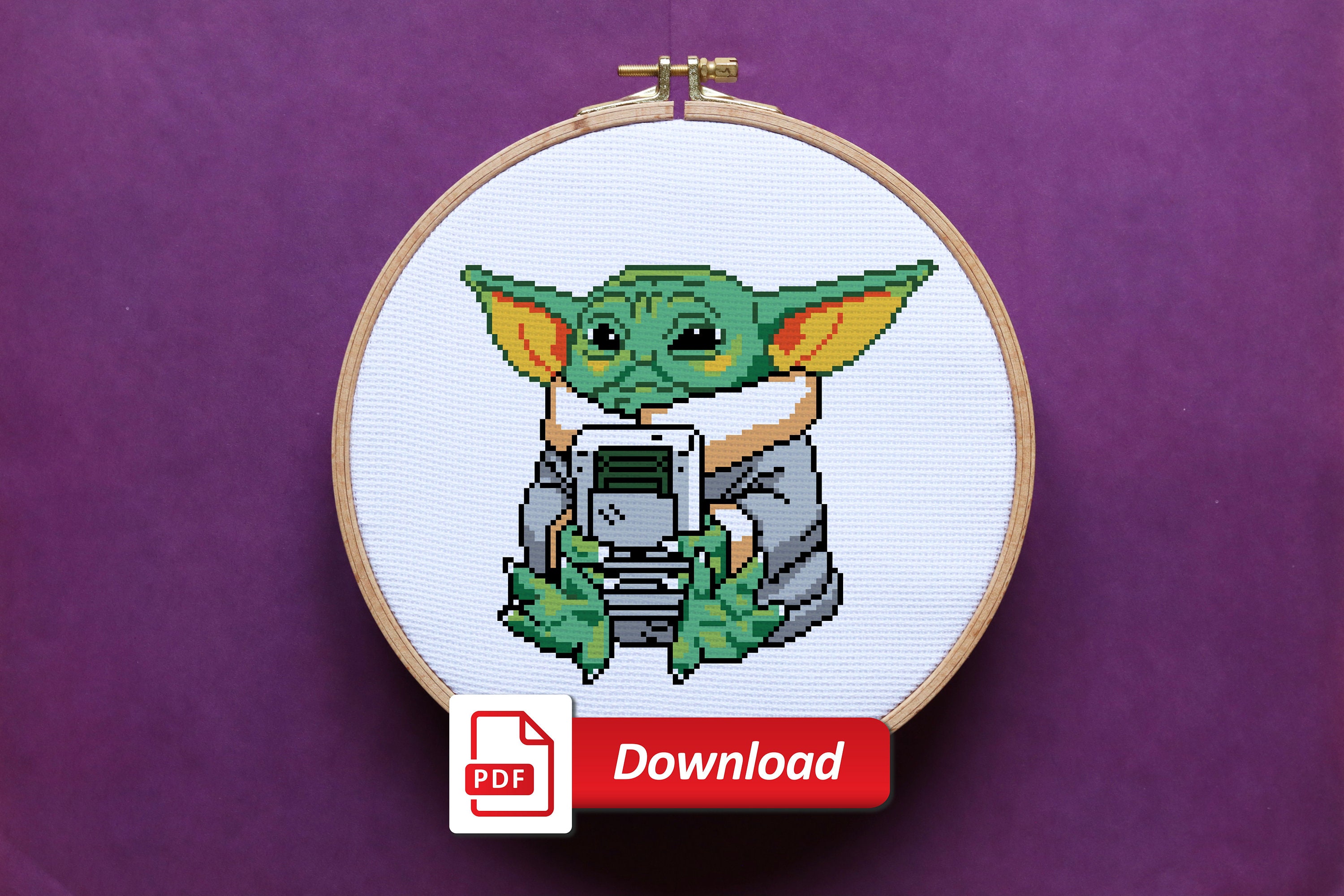 Grogu. Funny and Modern PDF Pattern for Easy Own Cross - Etsy