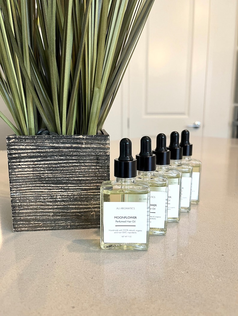 MOONFLOWER Perfumed Hair Oil | Scented | ALL NATUAL, Organic, Herbal ...
