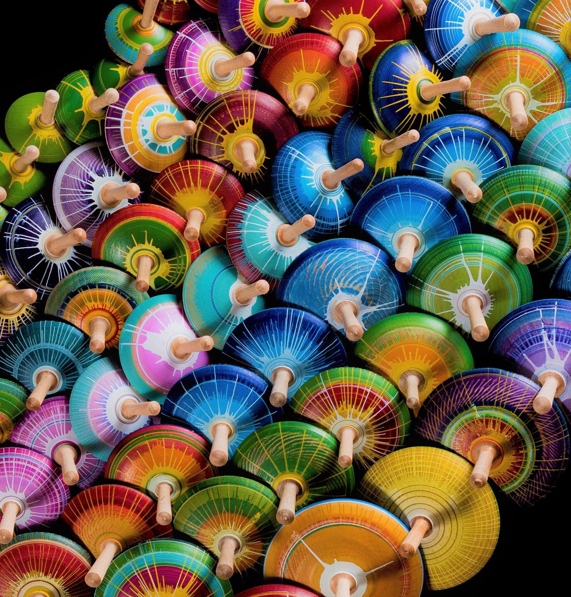 Artisanal Hand-turned Wooden Spinning Tops - Etsy