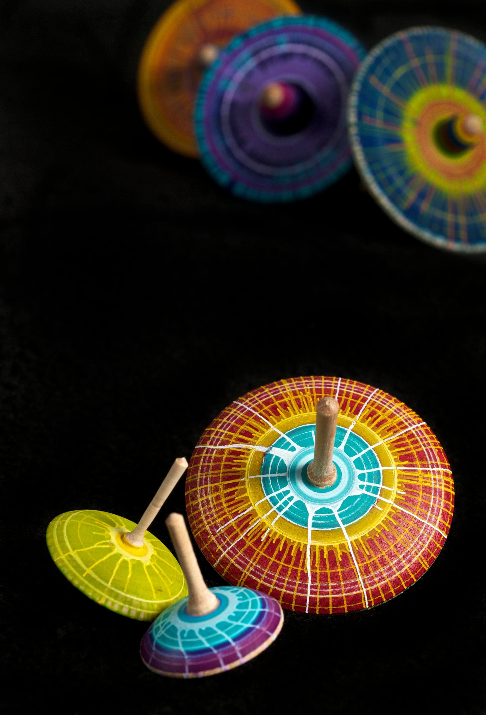 Artisanal Hand-turned Wooden Spinning Tops - Etsy
