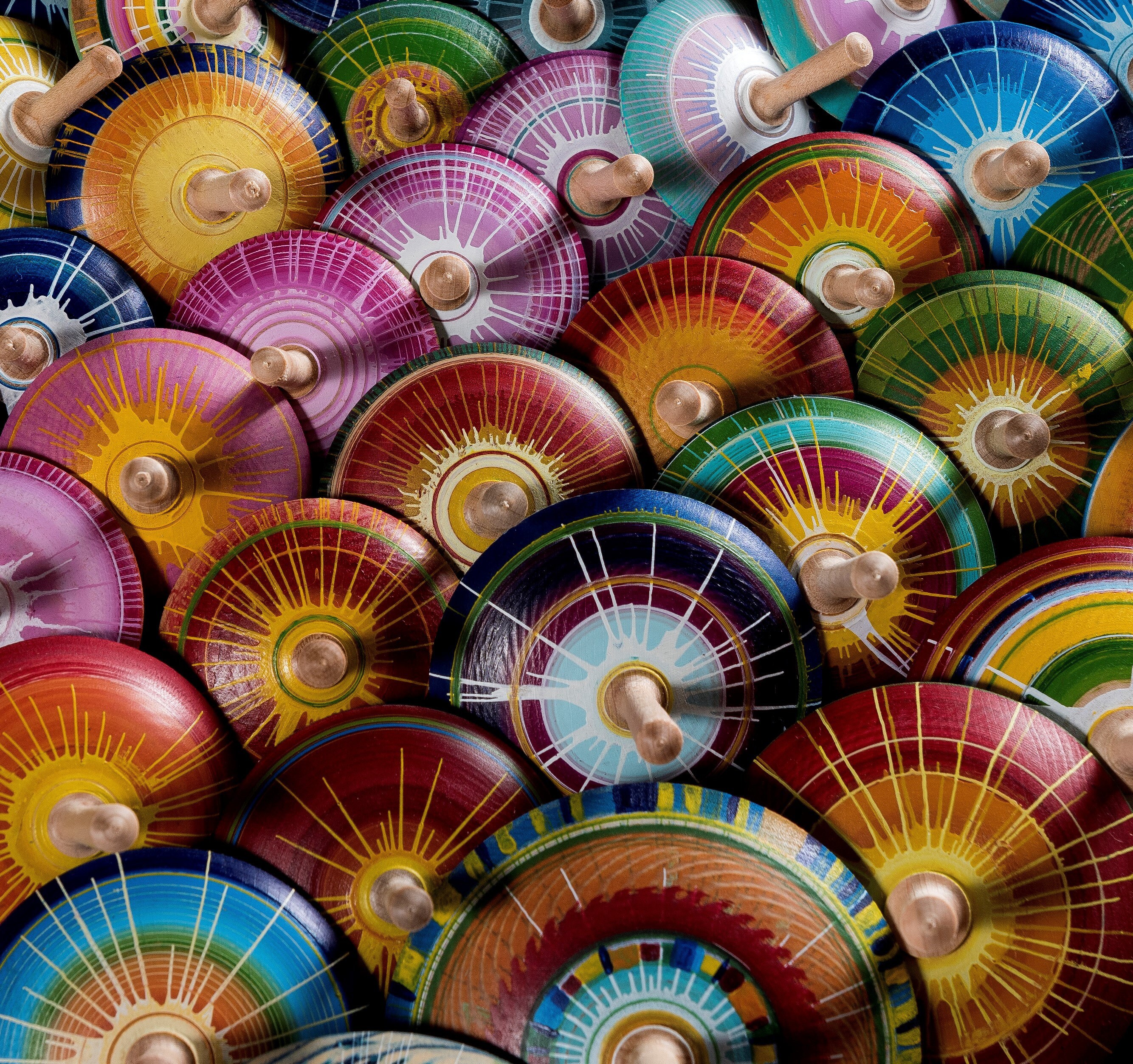 Artisanal Hand-turned Wooden Spinning Tops - Etsy