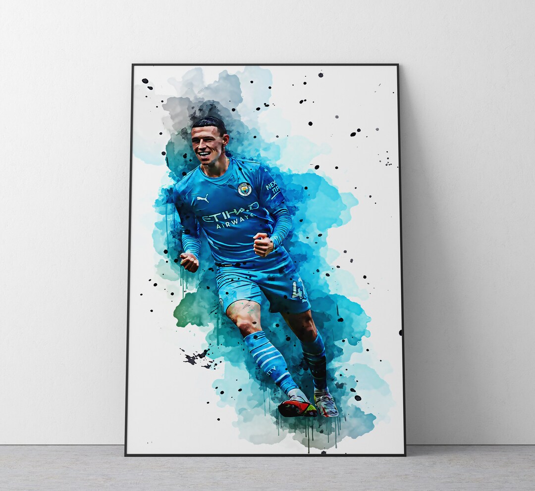 Phil Foden Poster | Football Wall Art Print | Ref #353 - Etsy