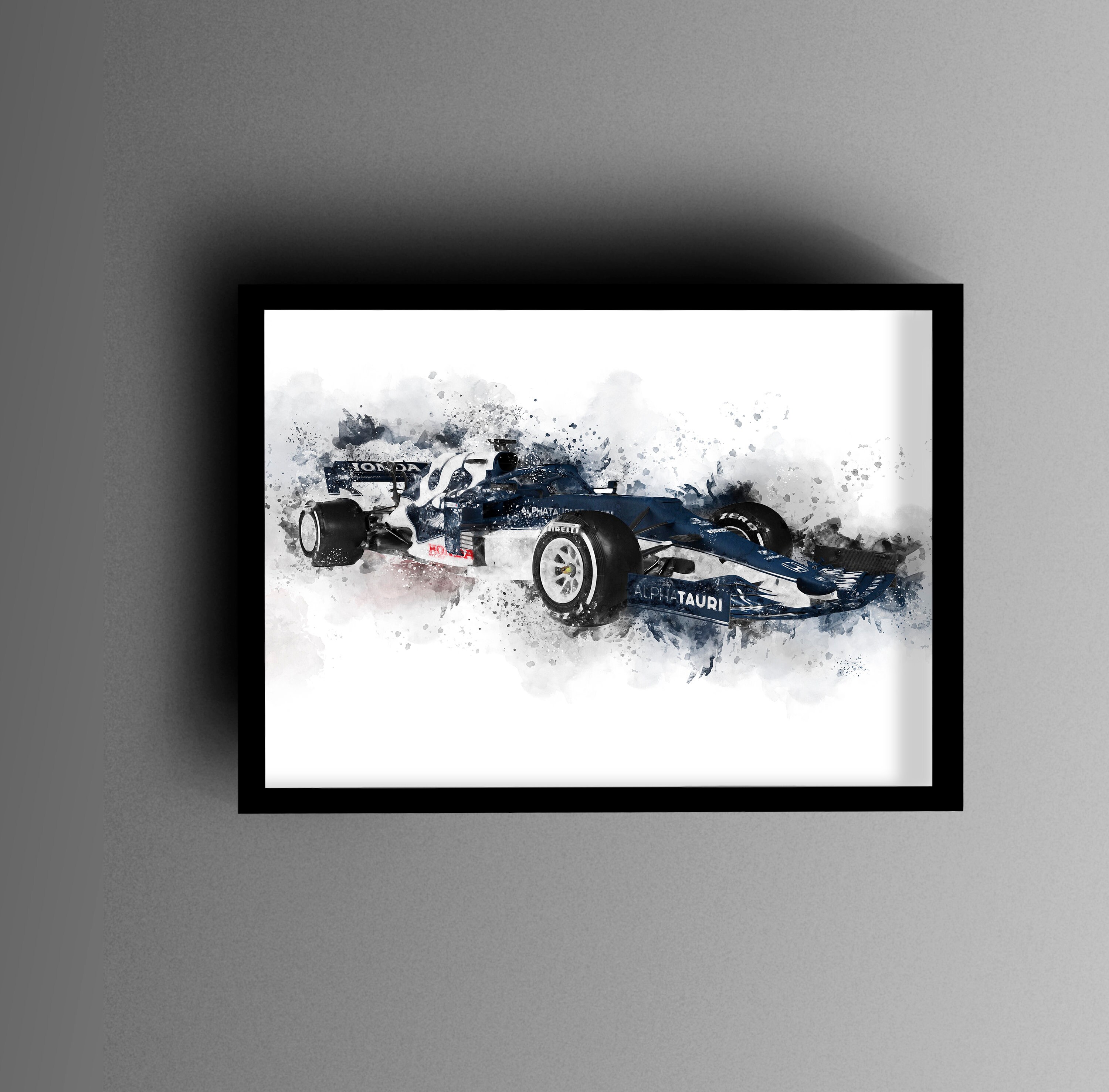 Alpha Tauri 2021 Formula One Car F1 Car Wall Art Print | Etsy
