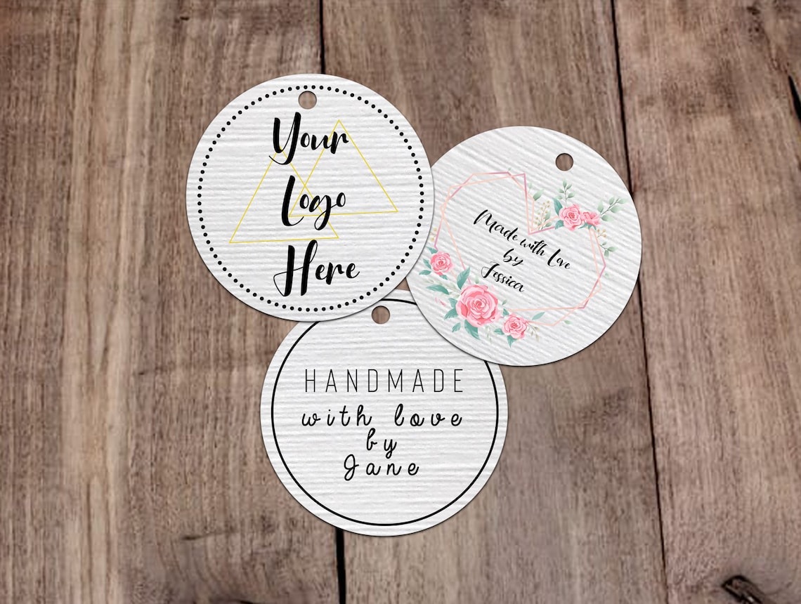 Custom Business Tags Logo Business Tags Small Business | Etsy