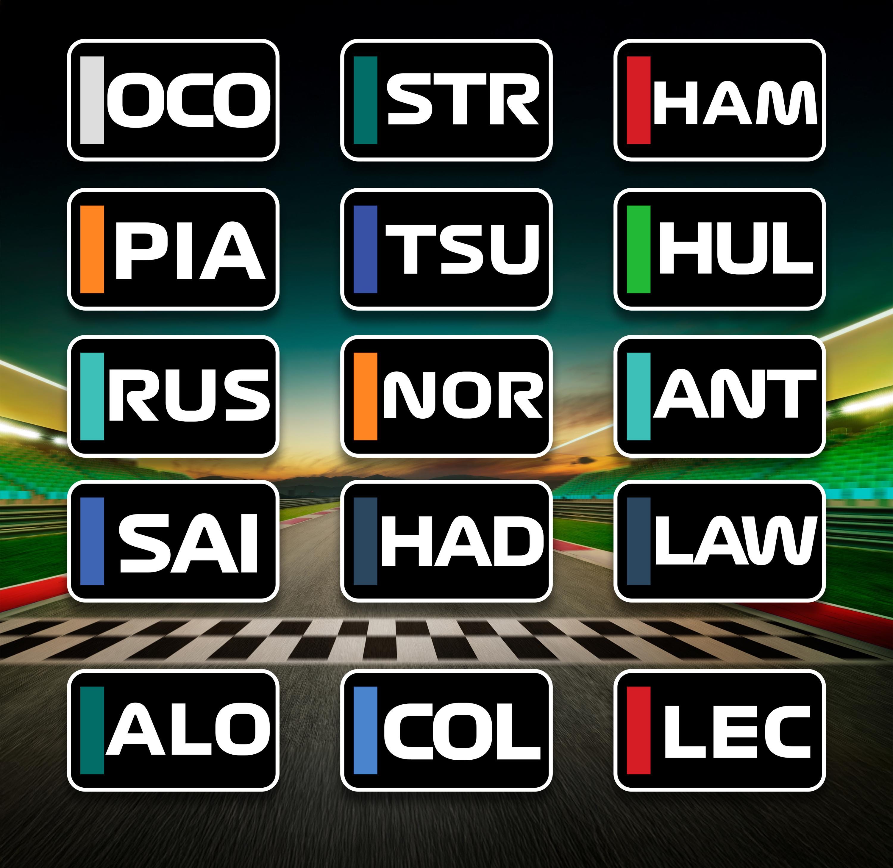 F1 Magnetic Bookmarks , F1 Driver Name Page Marker - Etsy