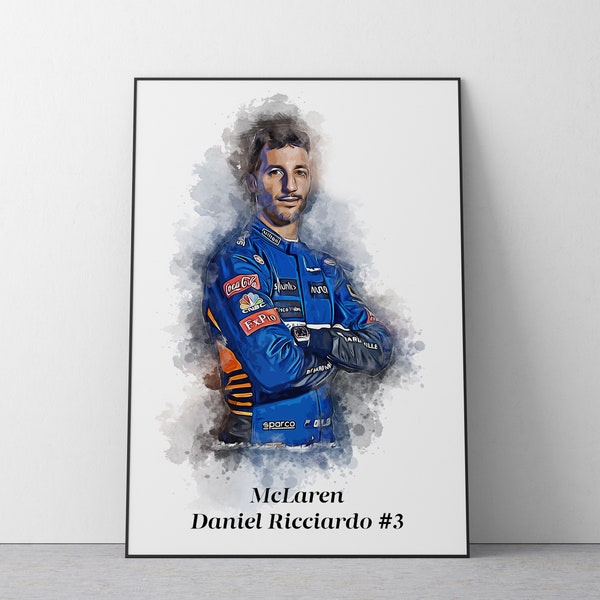 Daniel Ricciardo Poster - Etsy