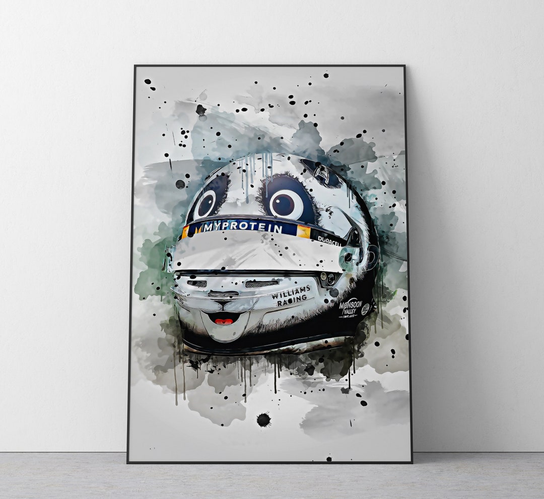 Alex Albon Panda Helmet Chinese GP Poster | F1 Helmet Print | Ref #458 ...