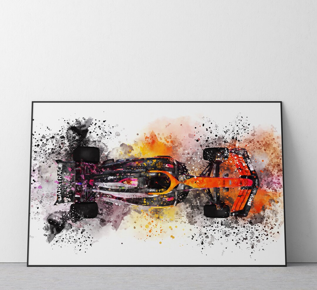 Mclaren Singapore Livery 2022 Formula 1 Car Poster F1 Mclaren Car ...