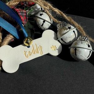 Personalized Dog Bone Clay Tree Decoration Animal Decoration Xmas ...