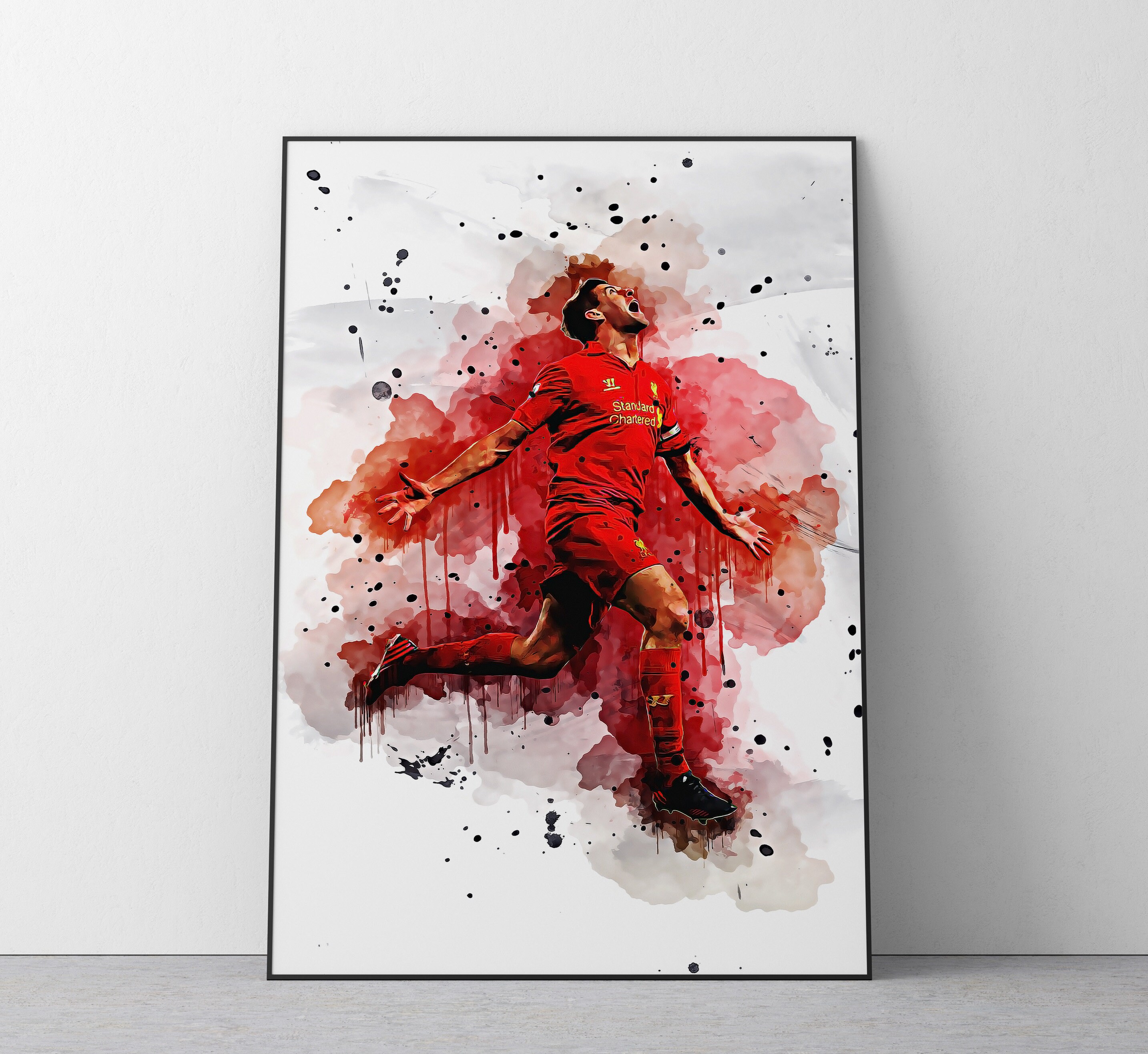 Steven Gerrard Poster Football Wall Art Print Digital Download - Etsy