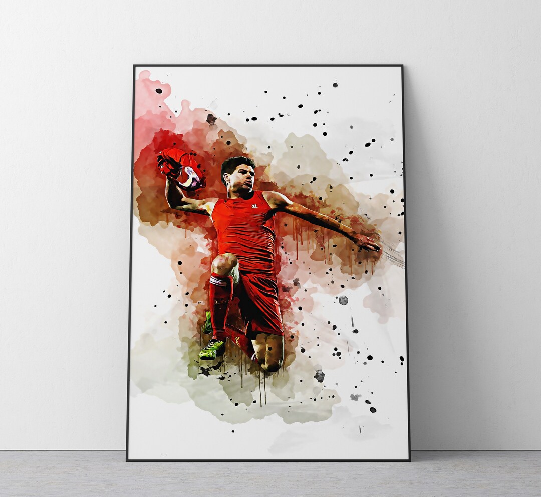 Steven Gerrard Poster | Football Wall Art Print | Digital Download - Etsy