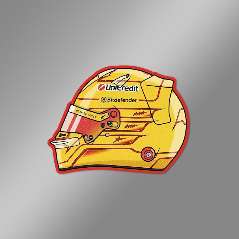 Lewis Hamilton Helmet Sticker | Ferrari Sticker Ref #722 - Etsy