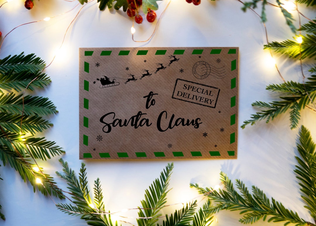 Letter to Santa Claus Envelope | Christmas Envelope | North Pole Post ...