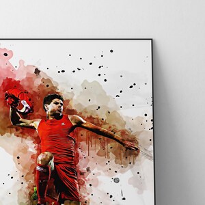 Steven Gerrard Poster Football Wall Art Print Ref 390 - Etsy Australia