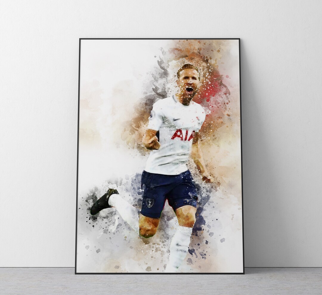 Harry Kane Poster | Football Wall Art Print | A4 | A3 | Ref #250 - Etsy