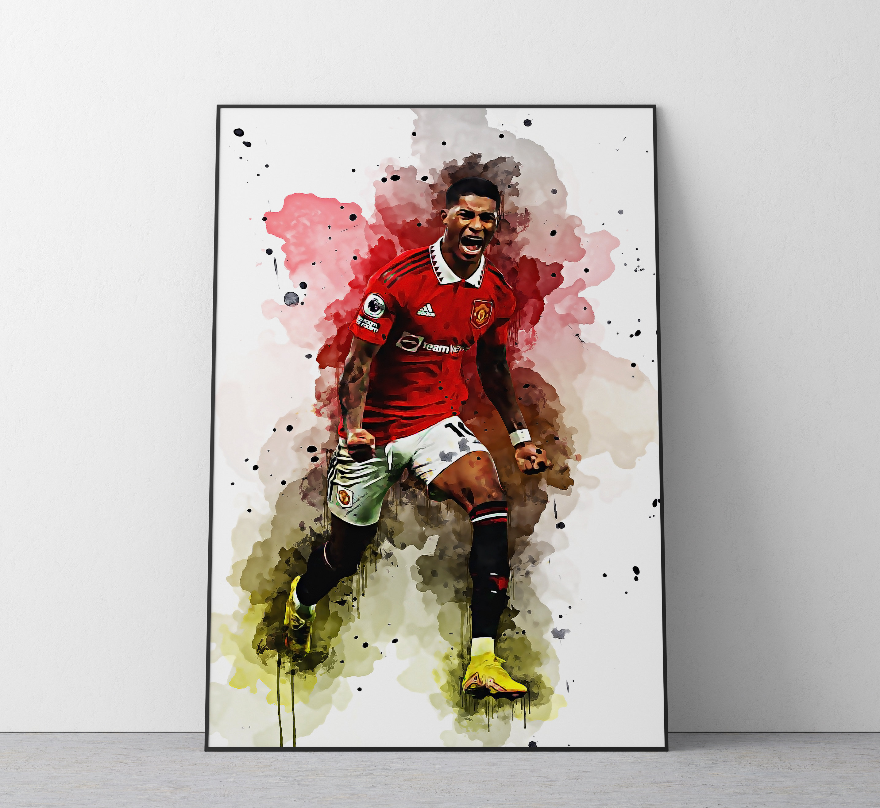 Marcus Rashford Poster Football Wall Art Print Ref 355 - Etsy