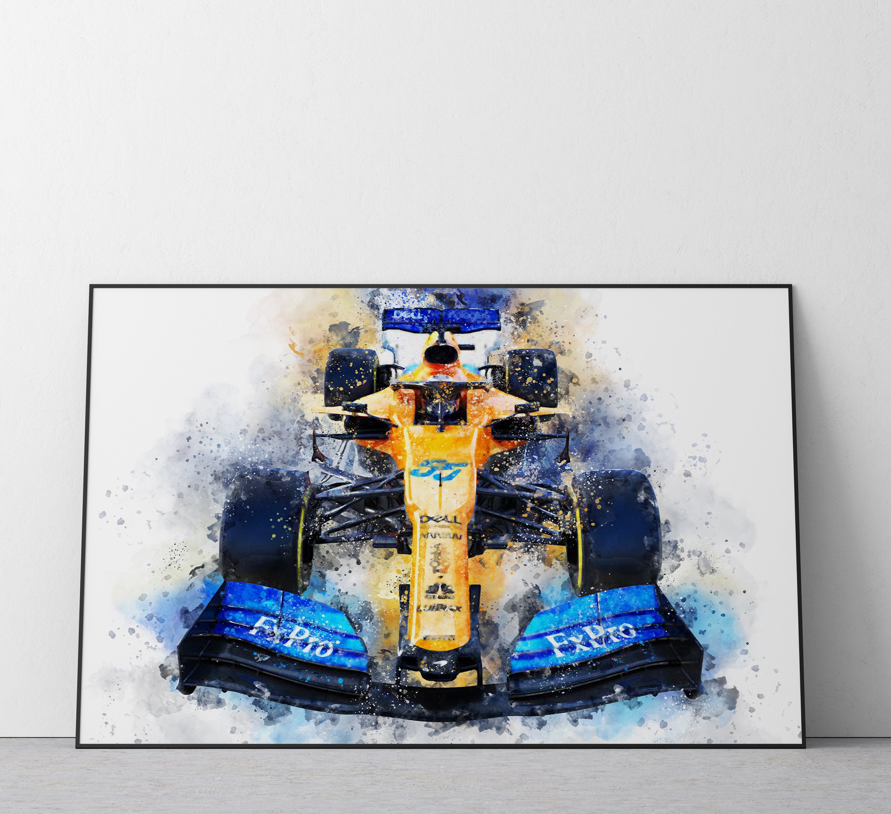 Mclaren Formula One Car F1 Car Wall Art Print A4 A3 - Etsy Hong Kong