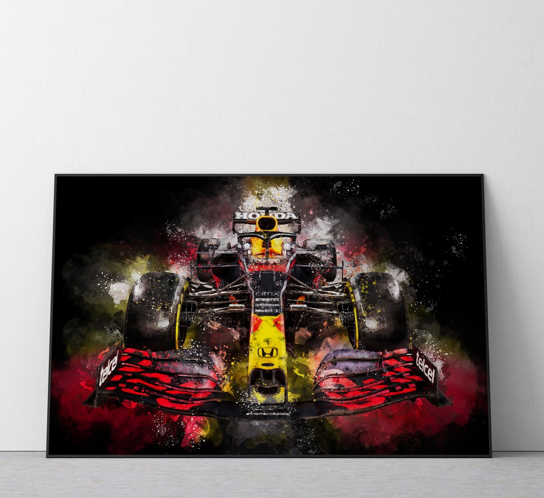 Red Bull Racing Formula One Car F1 Car Wall Art Print A4 A3 UK Ref 174 ...