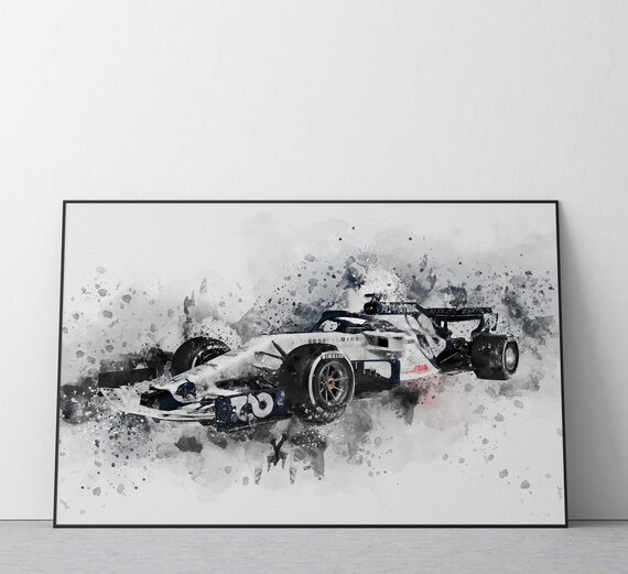 Alpha Tauri Formula One Car F1 Car Wall Art Print A4 - Etsy